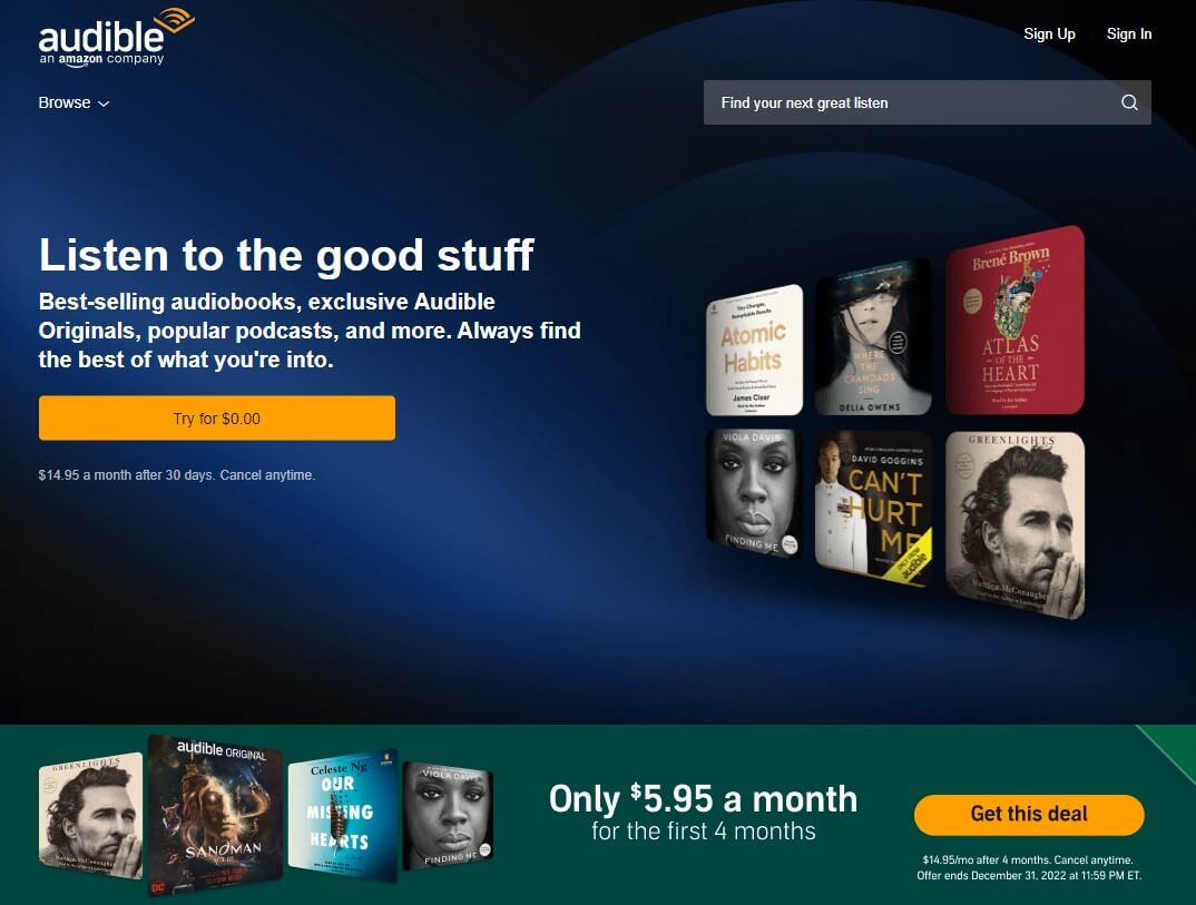 How to AirPlay Audible Audiobooks to Apple TV/AirPlay 2-TV