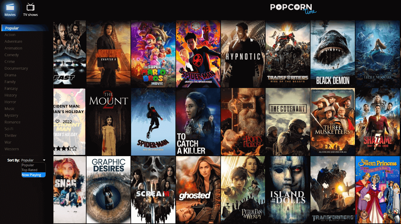 How to AirPlay Popcorn Time from iPhone/Mac to Smart TV